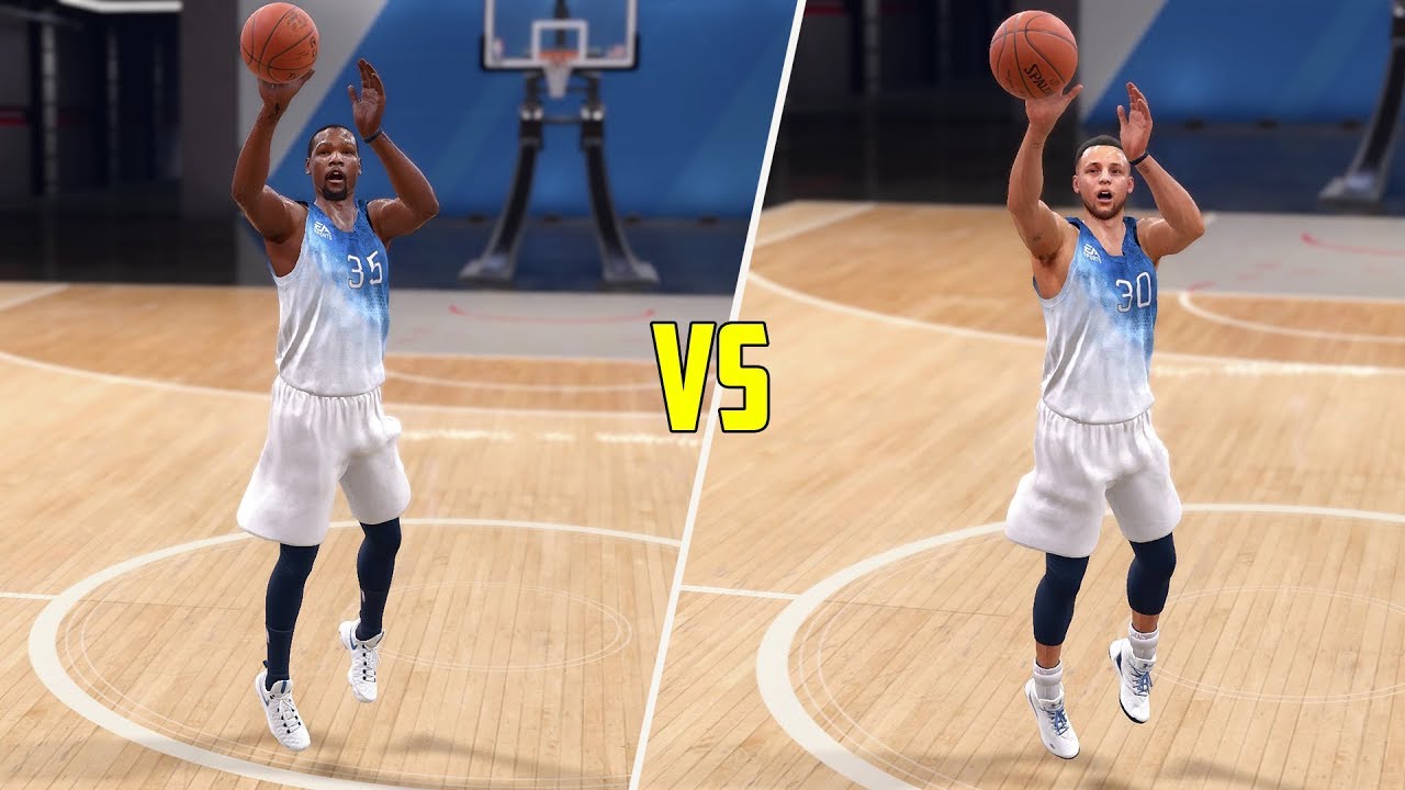 Who Can Hit A Half Court Shot First On The Warriors? NBA Live 18 ...