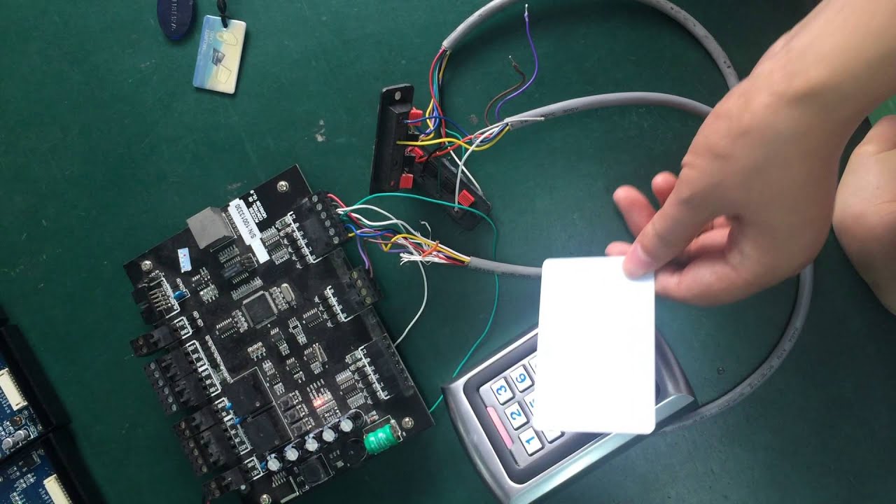 SIB RF004 Metal Proximity card+PIN reader - YouTube