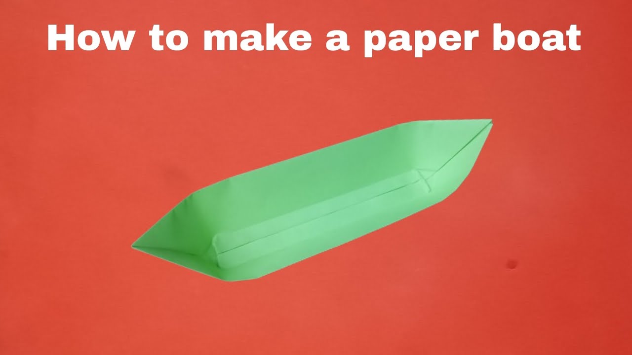 Easy paper boat making tutorial | How to make a paper boat ...