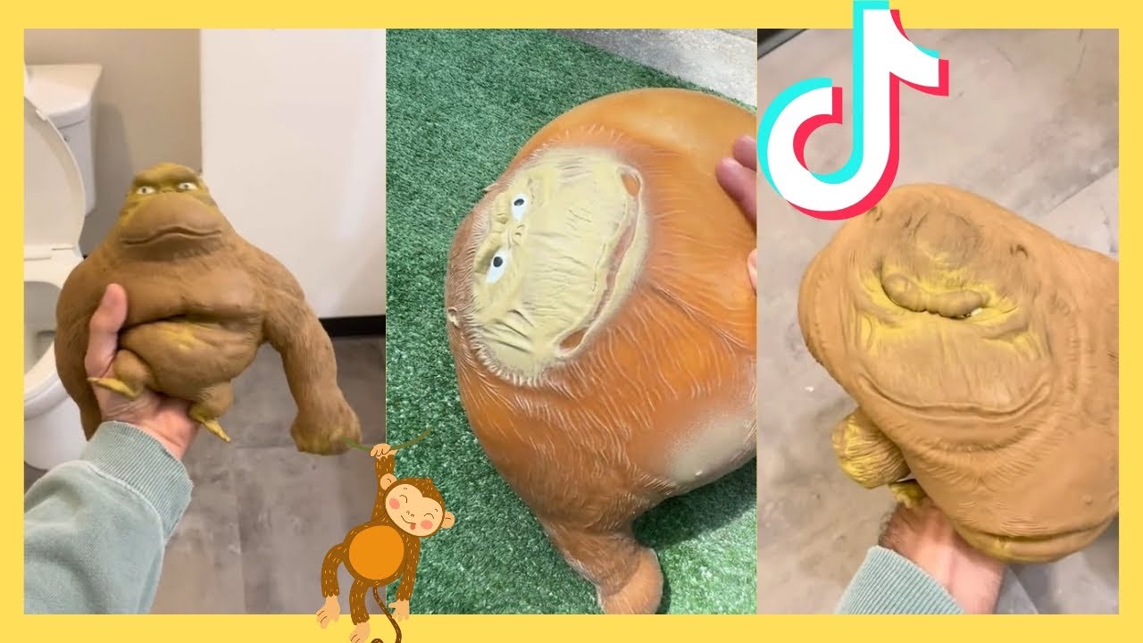 Squishy monkey 🐒 toy that going viral on tiktok. - YouTube