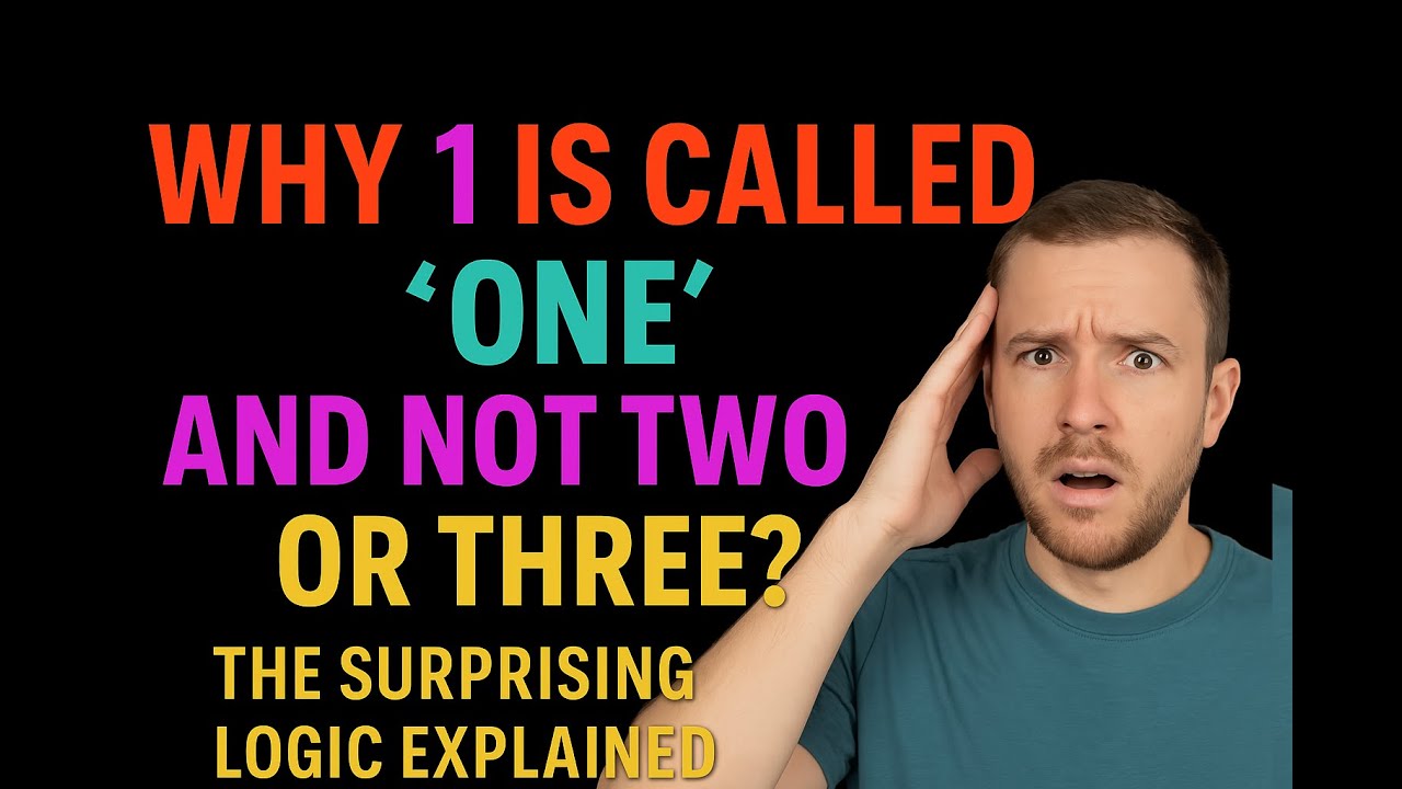 Why 1 Is Called 'ONE' and Not Two or Three? The Surprising Logic ...