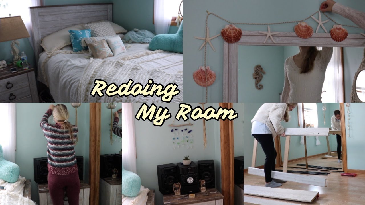 Redoing My Room pt. 2 | New Furniture + Decorating & Organizing - YouTube