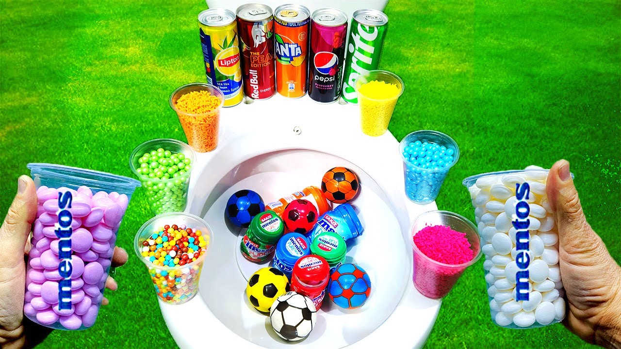 Mentos VS Mini Balls,Fanta,Red Bul,Sprite,Pepsi,Lipton Tea and Mentos ...
