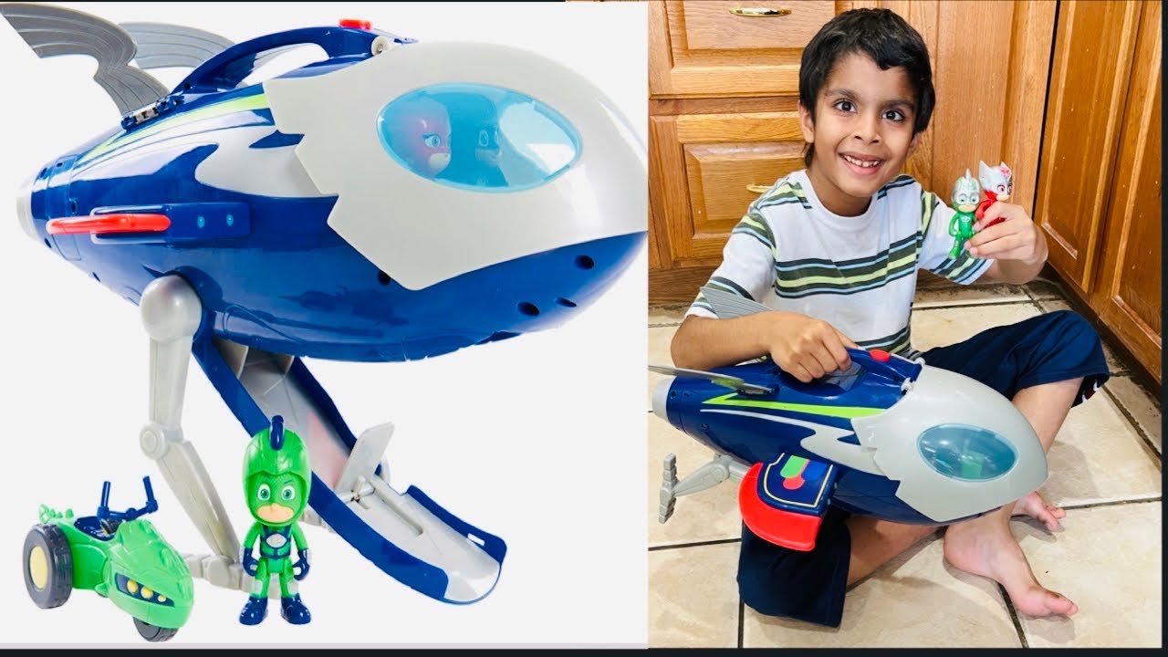 PJ Masks Super Moon Adventure HQ Rocket Ship Play Set Review|PJ Masks ...