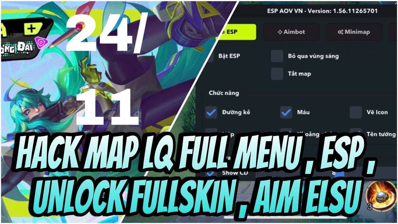 Hack Map LQ Menu - Full Chức Năng , Aim Elsu Auto Trúng 100% , Unlock ...