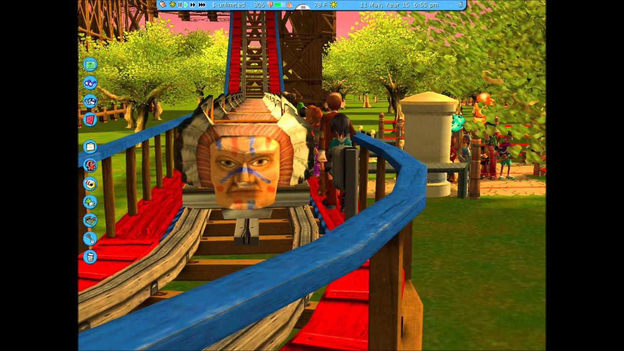 Wooden RollerCoaster Ride 1st person POV - YouTube