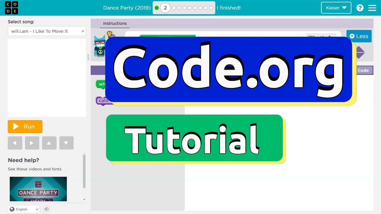 Code.org Dance Party - Part 2 and Challenge Tutorial with Answers ...