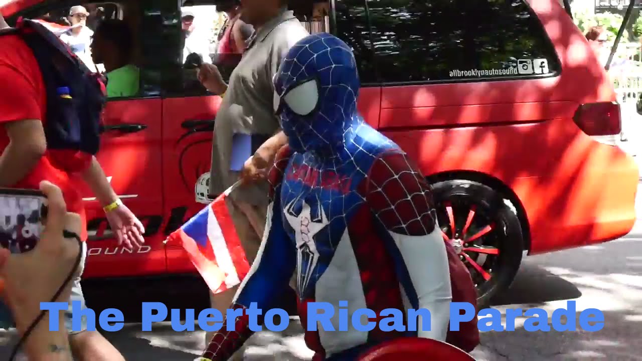 PUERTO RICAN SPIDER-MAN !!! - The Puerto Rican Day Parade (NYC) 2017 ...