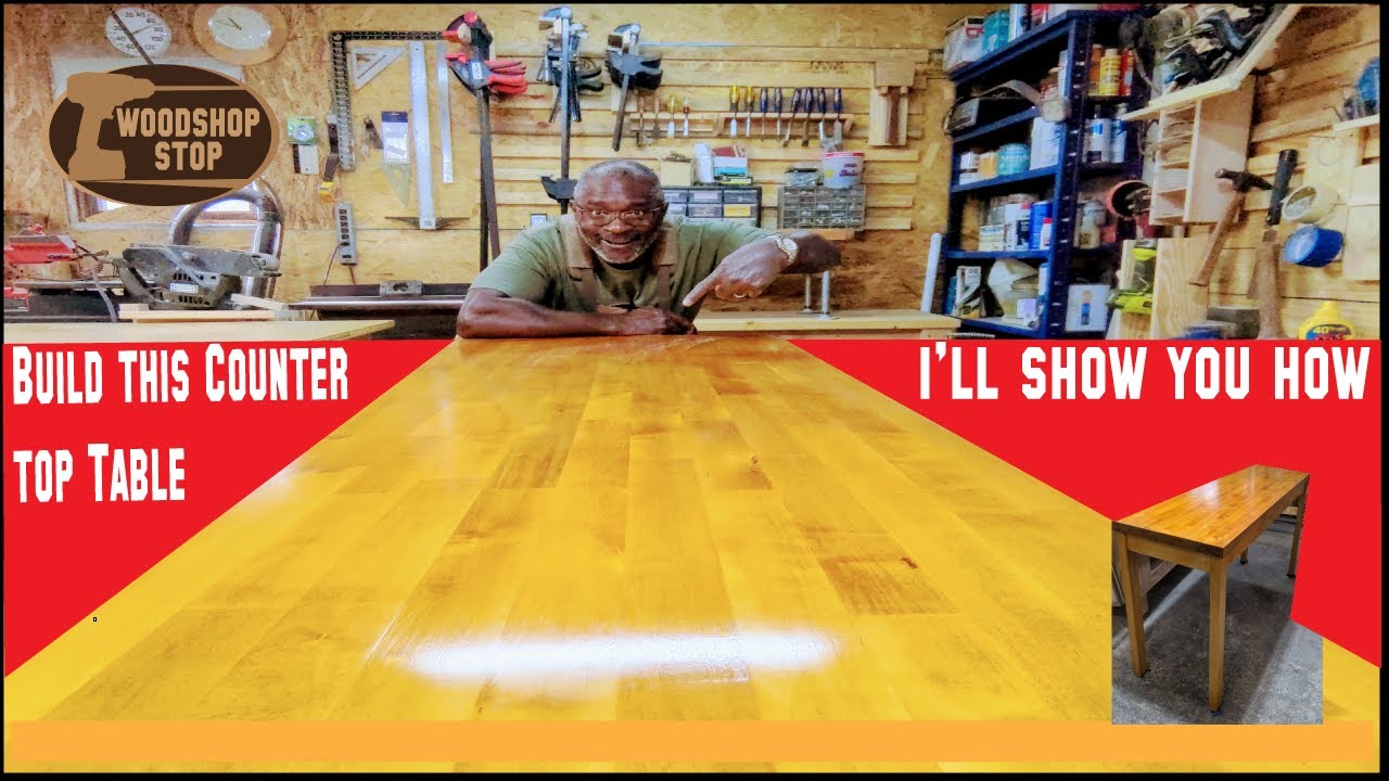 DIY countertop table/ How to save time building it. - YouTube