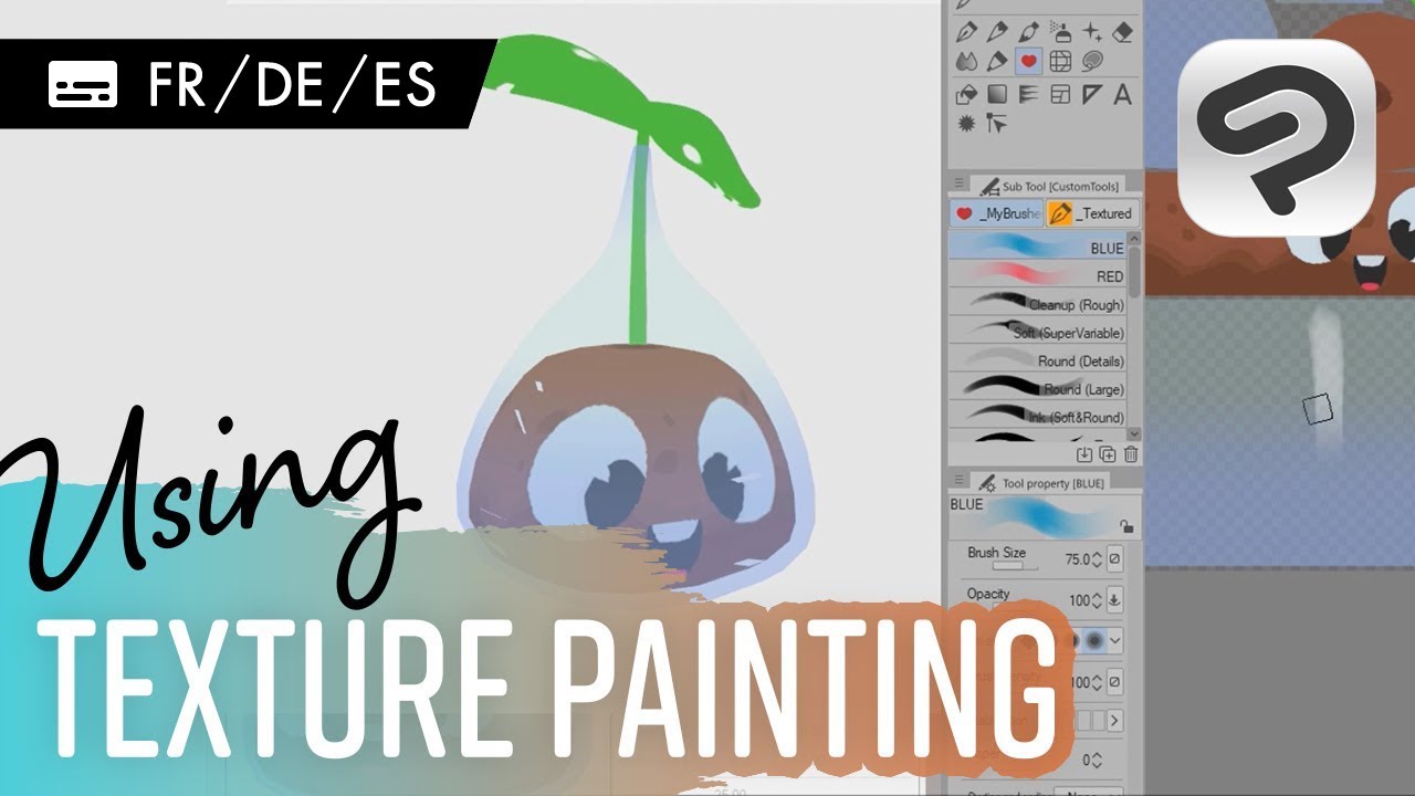 How to paint 3D textures with Clip Studio Paint! | Dadotronic - YouTube