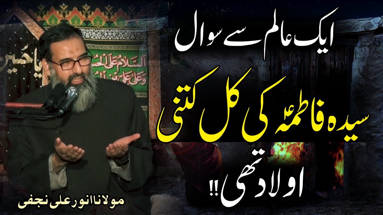 Shia Alim Say Suwal..? | Syeda Fatima (s.a) Ki Kitni Aulad Thi ...