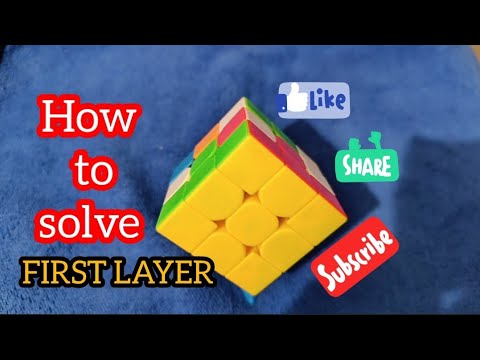 HOW TO MAKE FIRST LAYER 3X3X3 #cubers #rubikstutorial - YouTube