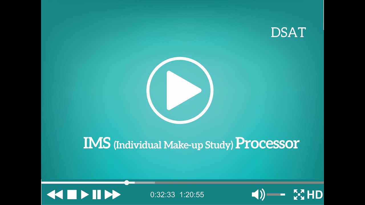 DSAT IMS Processor - YouTube