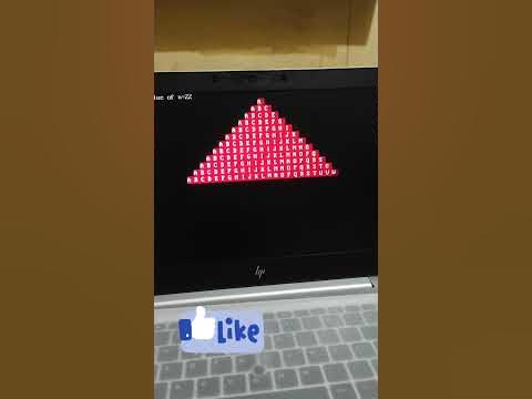 programming in c pattern printing : a b c d piramid animation. #cprogramming - YouTube