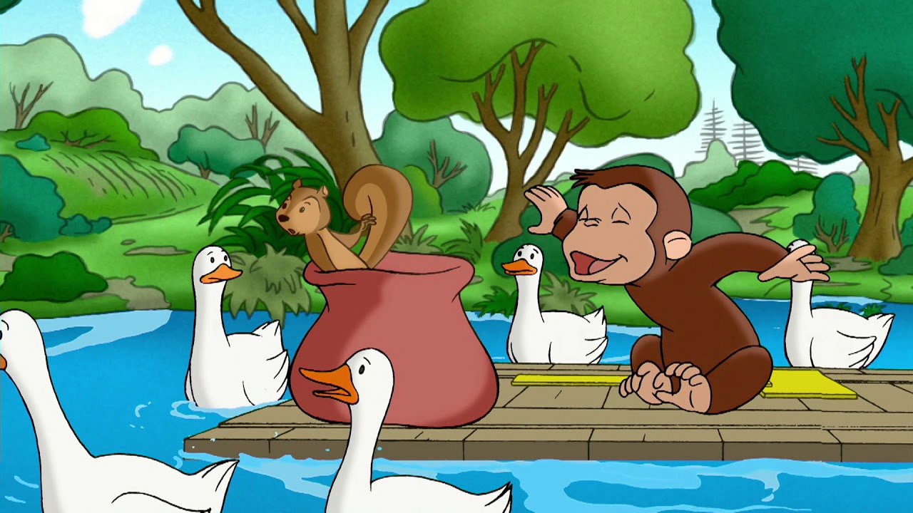 Jorge le gusta el estanque | Jorge El Curioso En Español | Come nadan ...