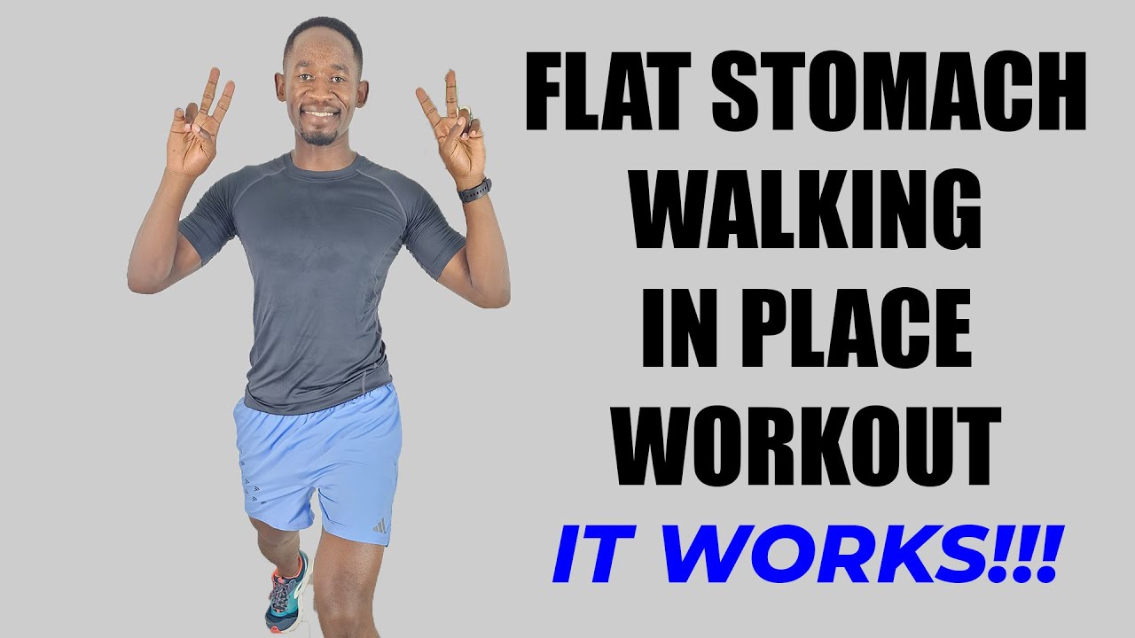 30-Minute FLAT STOMACH Walking In Place Workout That Works! - YouTube
