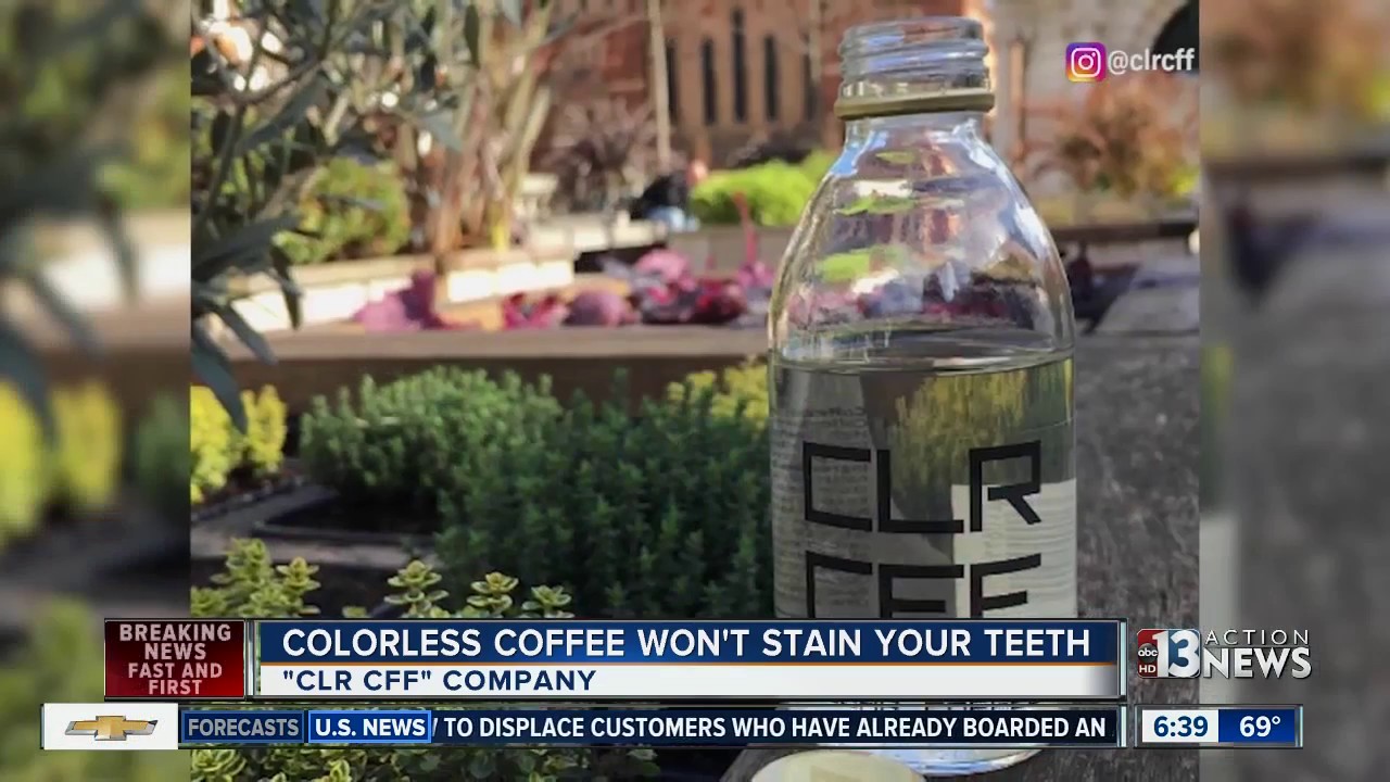 Colorless coffee developed to help keep teeth white - YouTube