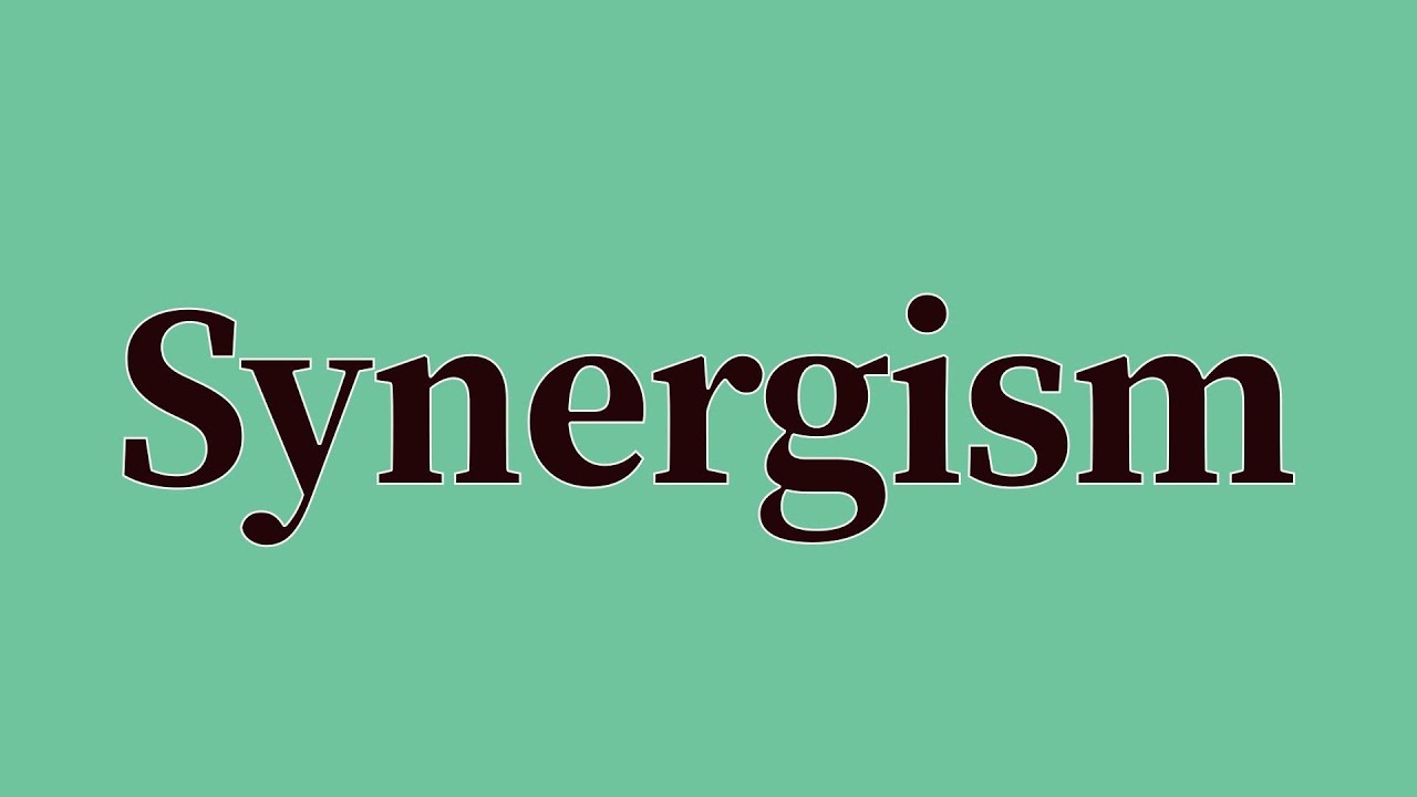 Synergism Pronunciation and Meaning - YouTube