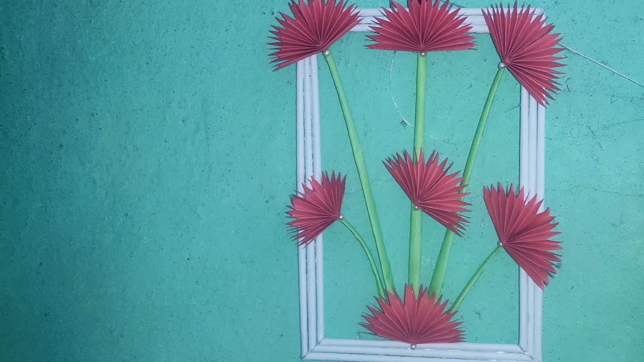 How make to color paper wall hanging।। Decoration for wall hanging ...