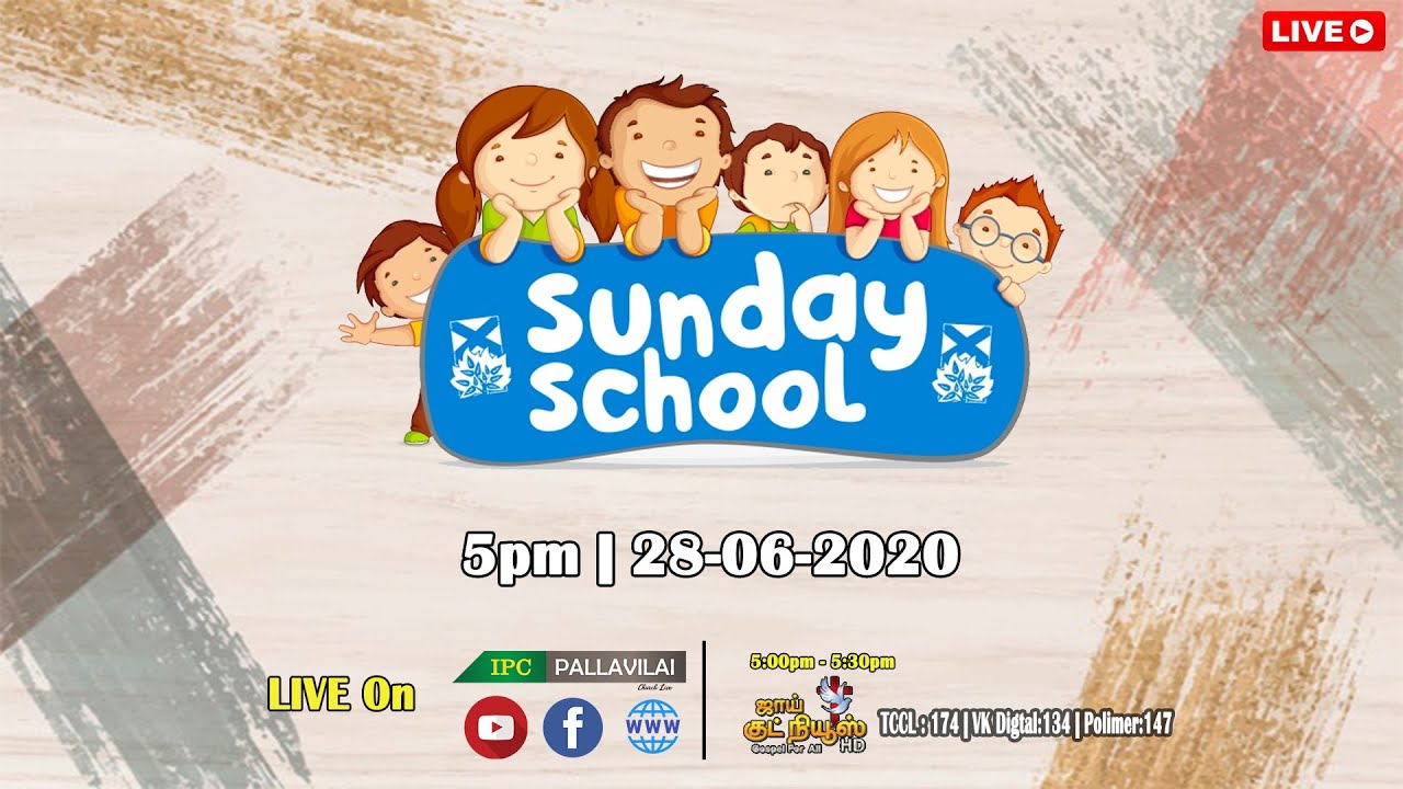 Sunday School | 28-06-2020 | IPC Pallavilai | Live - YouTube
