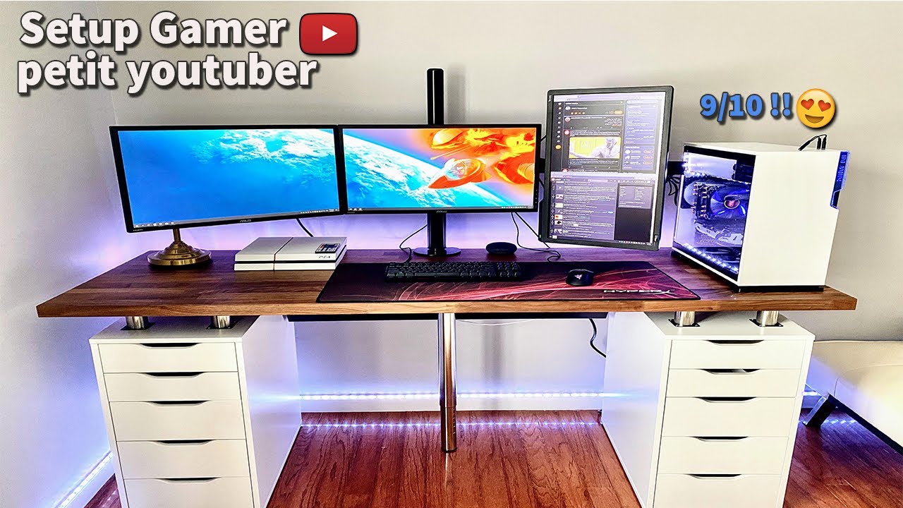 Je note les setup gamers 2020 des petits youtubers ! (Gaming room setup ...