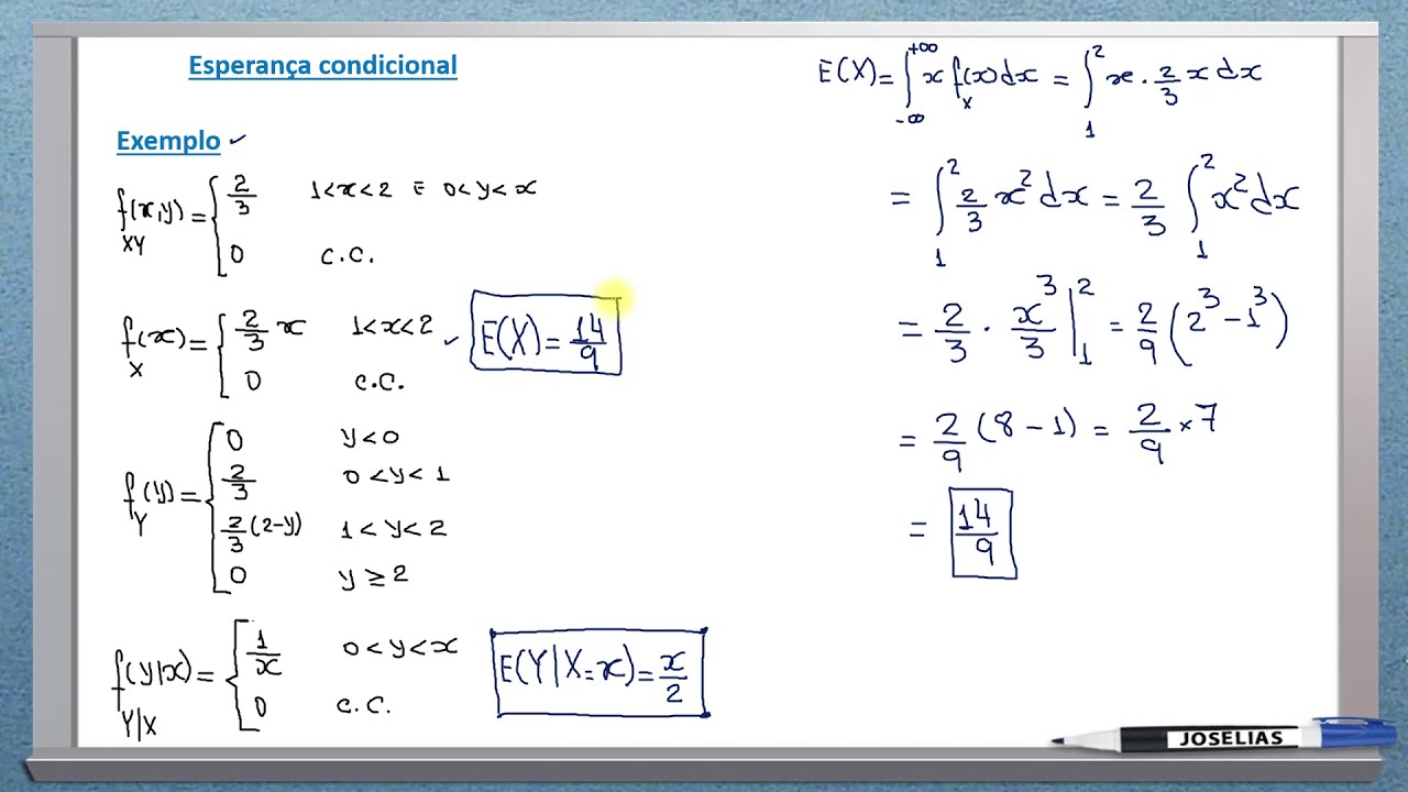 Aula 40 Variáveis aleatórias Esperança condicional - YouTube