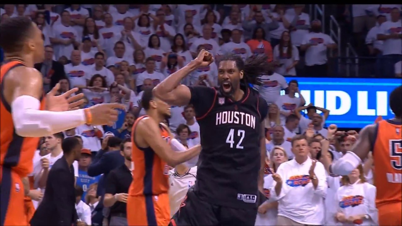 Nene three-point play buries Thunder in Game 4 - YouTube