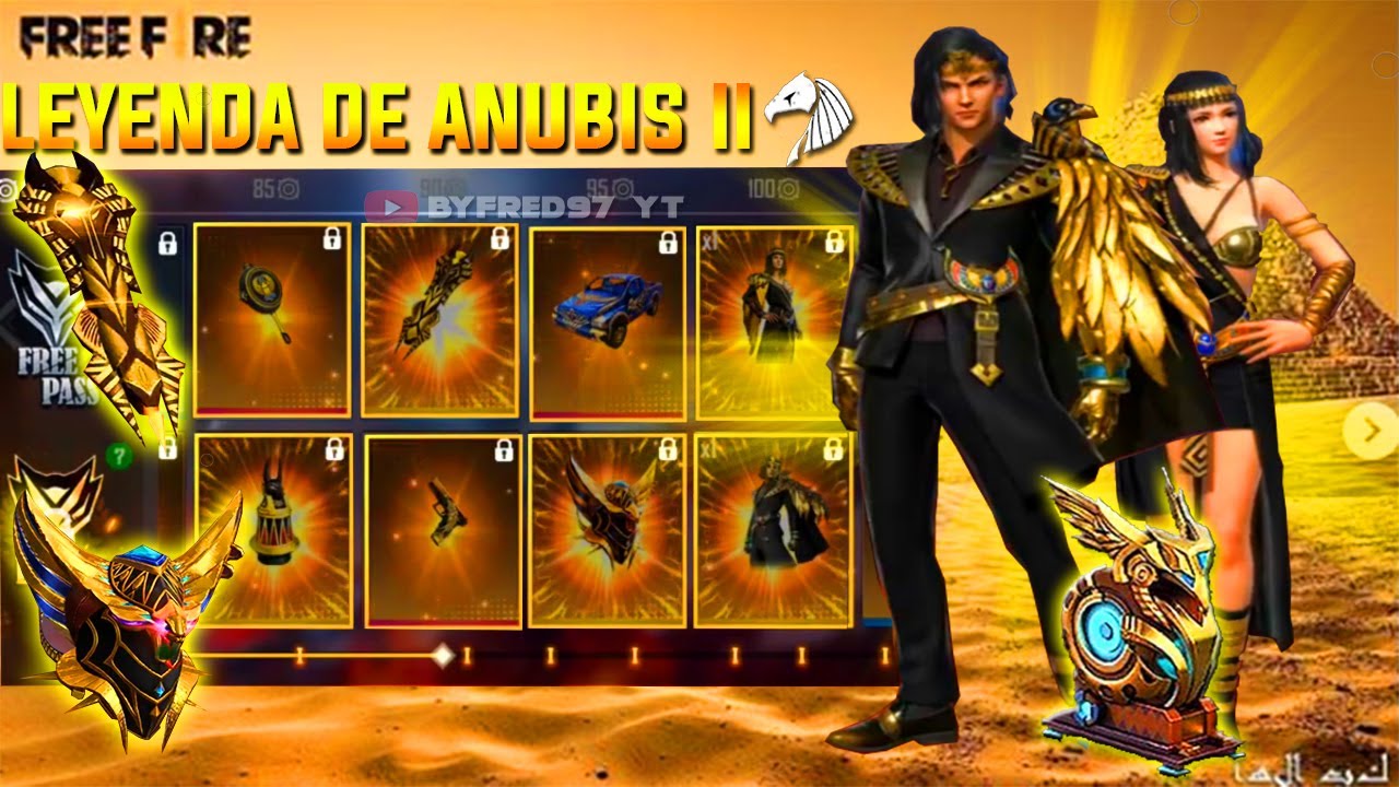 🔥PASE ELITE FREE FIRE OCTUBRE 2020 *COMPLETO* | LA LEYENDA DE ANUBIS ll ...