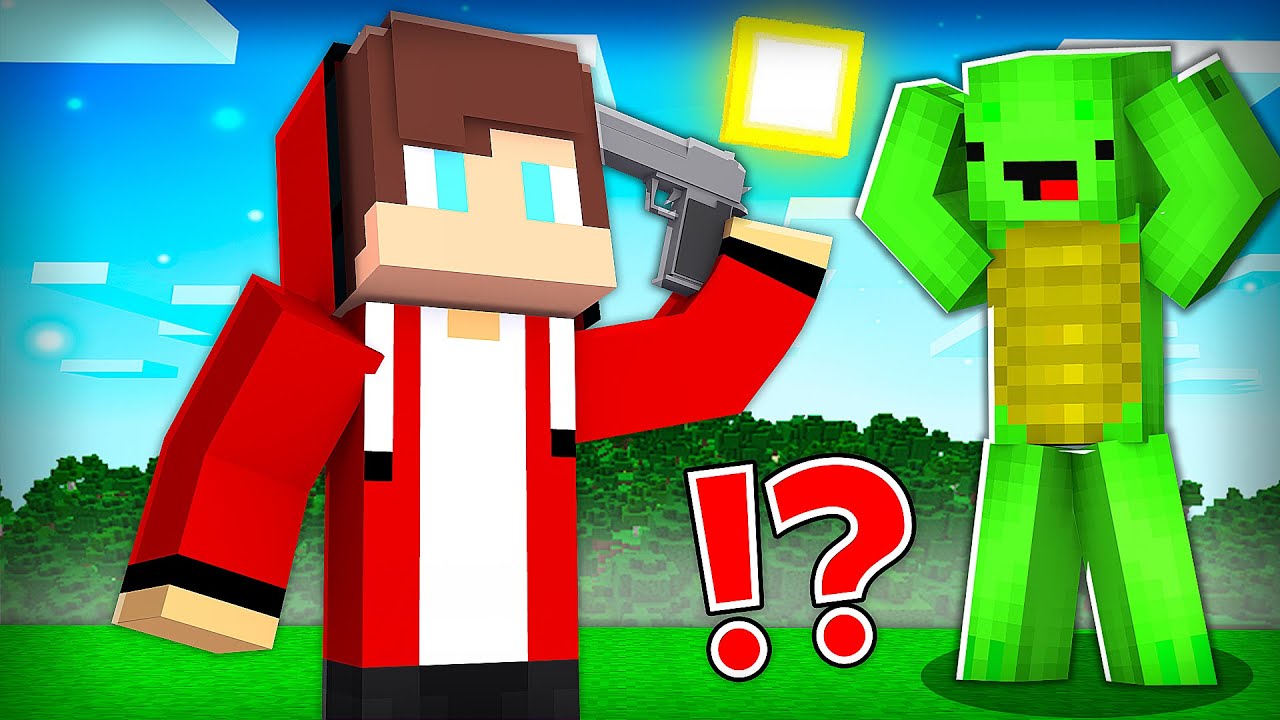 JJ Fired A FATAL SHOT at HIMSELF in Minecraft Challenge - Maizen - YouTube