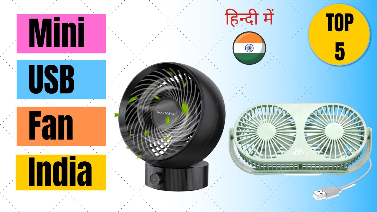 Best USB Mini Fan in India 2024 | Best Portable Mini Fan under 500 ...