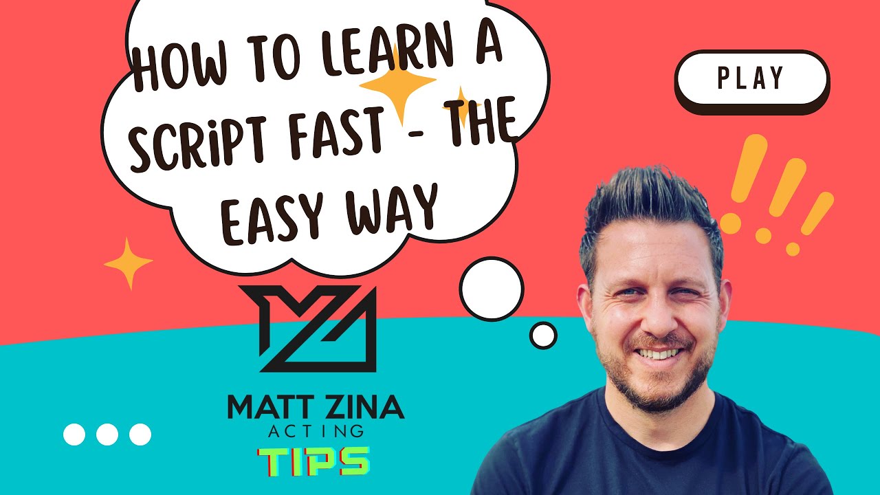How to Learn a Script Fast - The Easy Way - YouTube