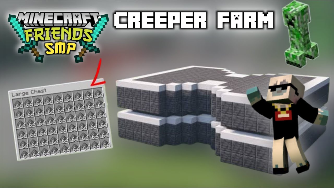 Minecraft : Friends Smp Public Smp Ajj Gunpowder Farm Banakar Rahenge 😀 ...