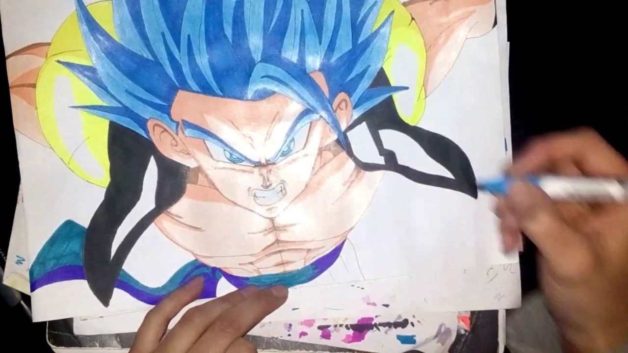 Drawing Gogeta -Dragon Ball Super Broly - YouTube