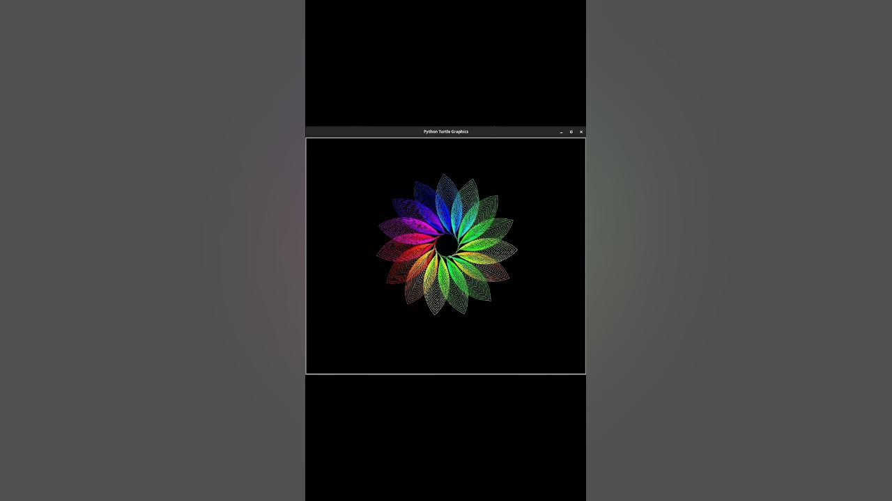 Amazing Python Graphics Design Using Turtle 🐢 Python Pythonshorts Coding Viral Funny