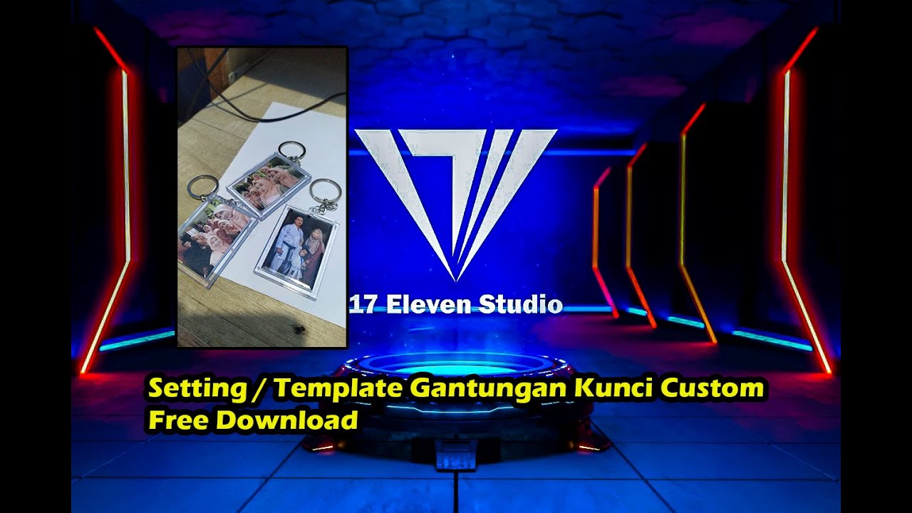 Setting / Template Gantungan Kunci Custom - YouTube