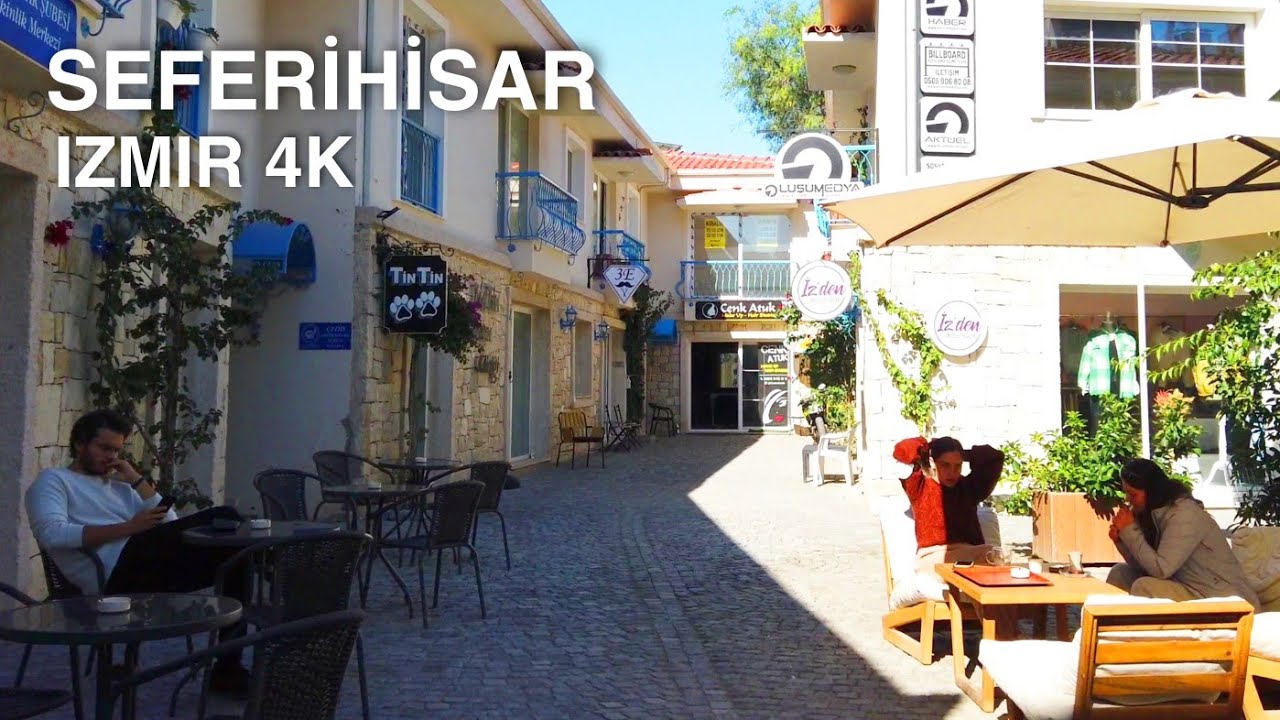 [4K] Izmir Turkey |SEFERİHİSAR Town Center Walking Tour, 26 October ...