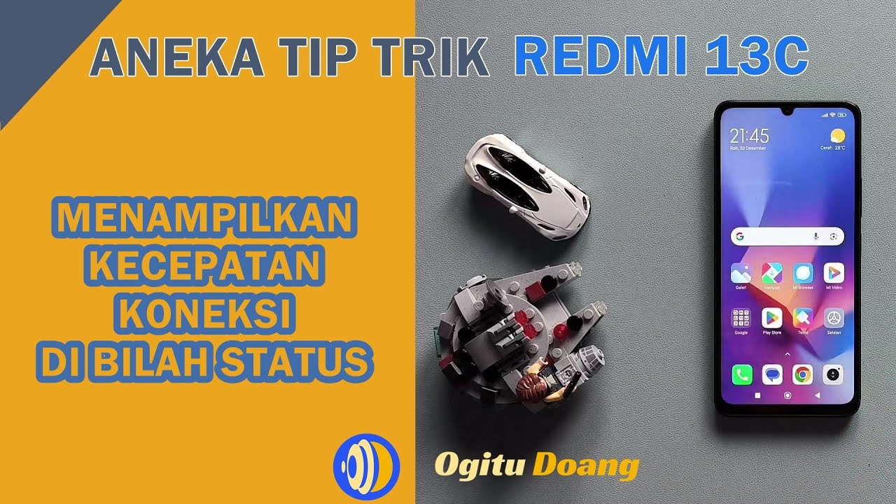 Menampilkan Kecepatan Koneksi di Bilah Status Redmi 13C - YouTube