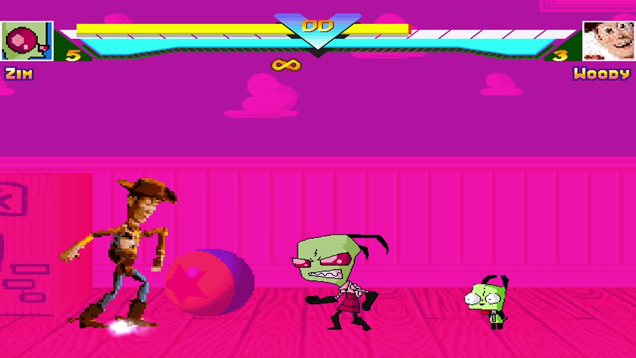 MUGEN Request: Invader Zim VS Woody (J tarrant) - YouTube