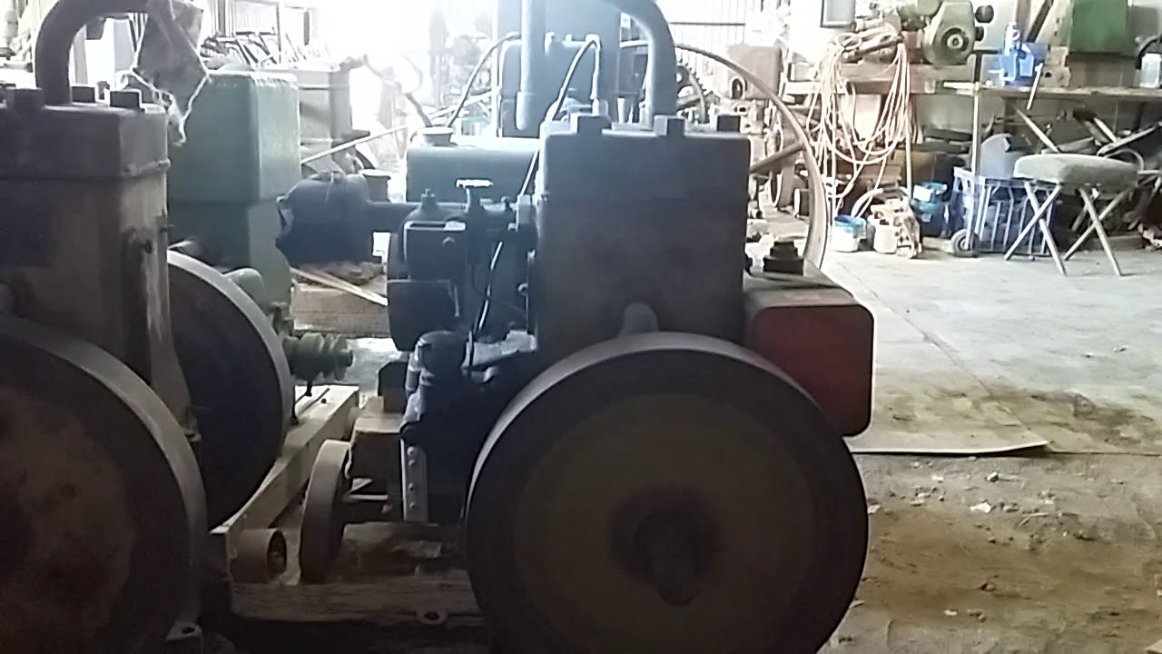 4hp. Buzacott stationery engine. First start up in about 10 years ...