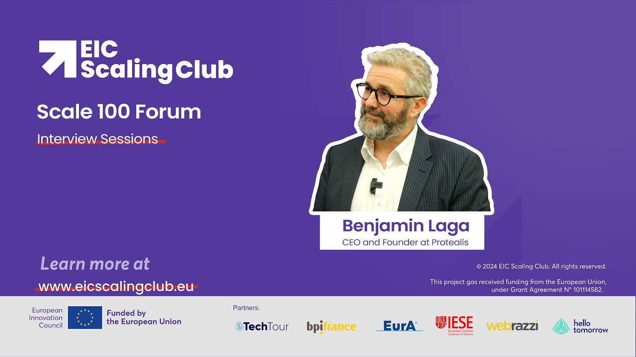 Interview with Benjamin Laga, CEO and Founder of Protealis - YouTube