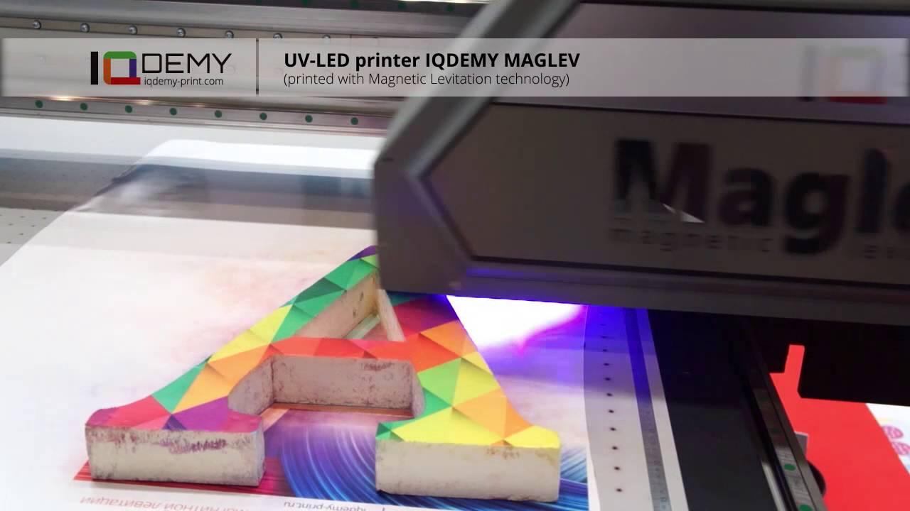 REKLAMA2016: UV-LED printer Maglev printing. Part 3 - YouTube