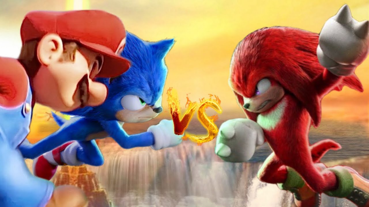 Mario and Sonic vs Knuckles - YouTube