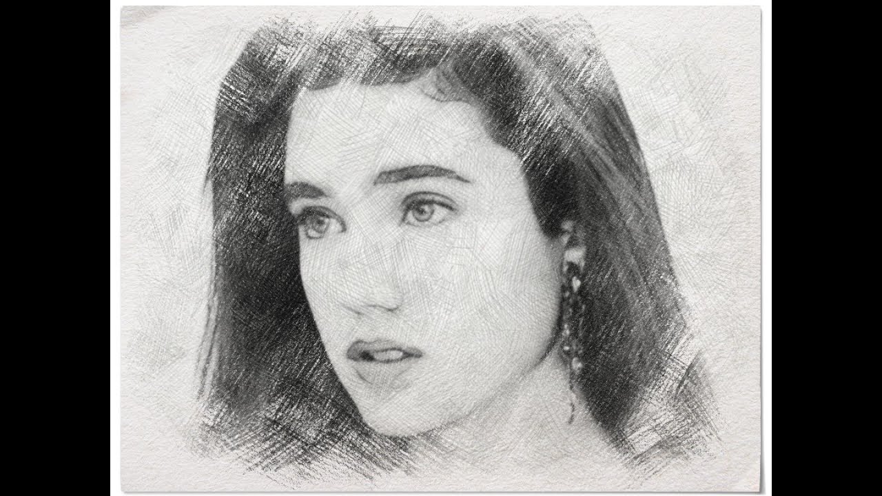 Jennifer Connelly Speed Drawing - YouTube