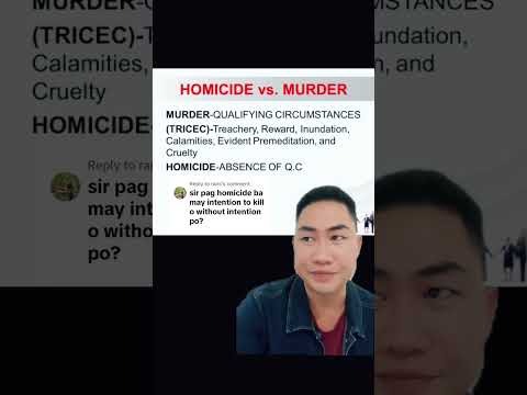 Homicide vs. Murder