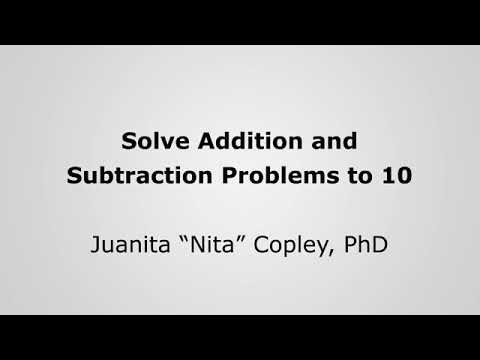 ENVISION GRADE 1 TOPIC 1 SOLVE ADDITION AND SUBTRACTION PROBLEMS TO 10 ...