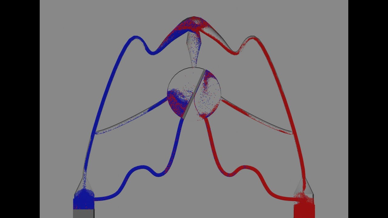 Particle Simulation #18 : Move Like Fluid Simulation - YouTube