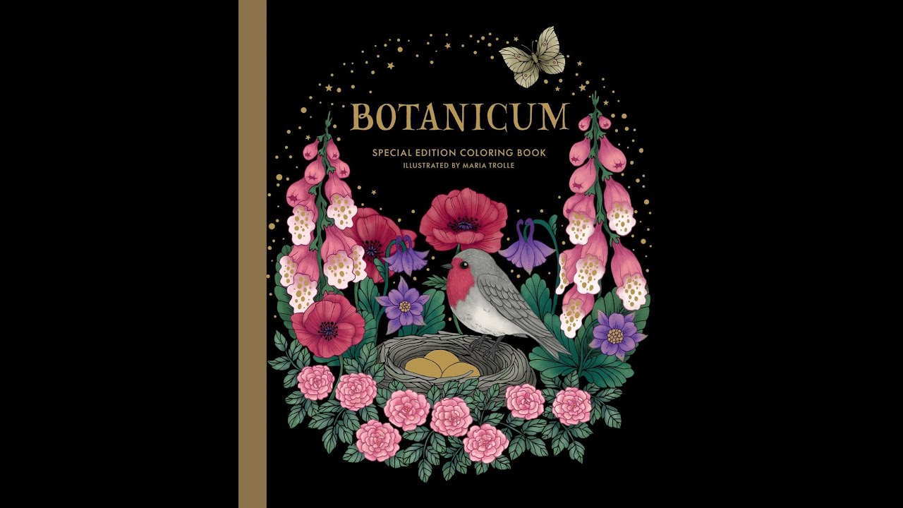 LIVE STREAM Coloring in Botanicum By Maria Trolle - YouTube