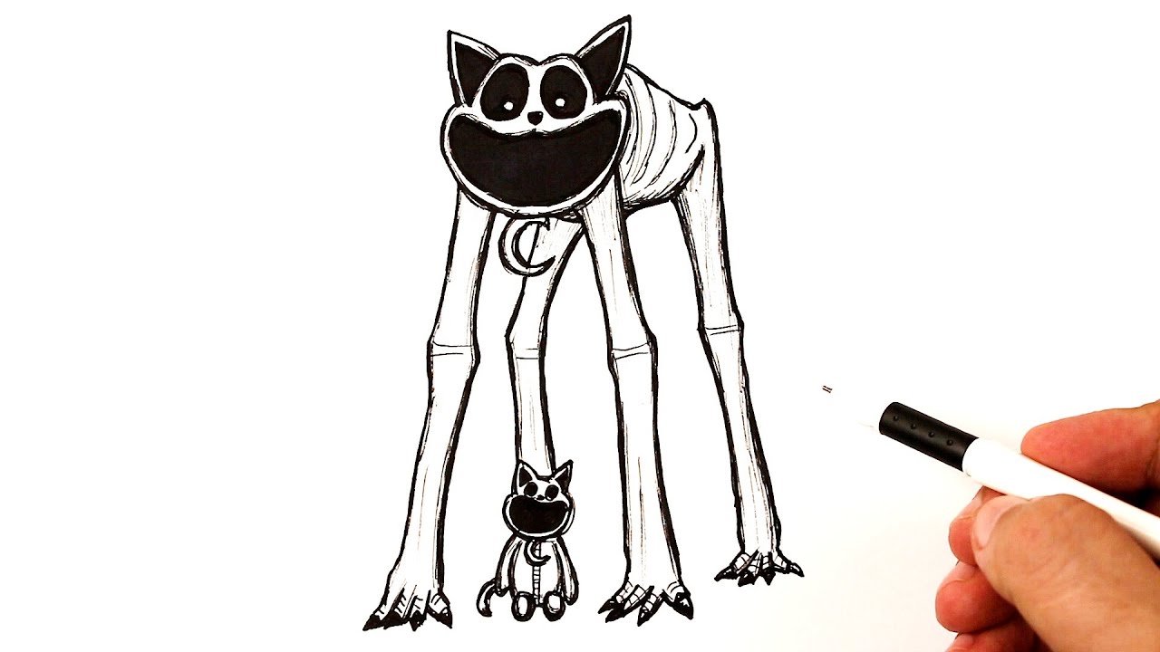 How to draw a CatNap easy - YouTube