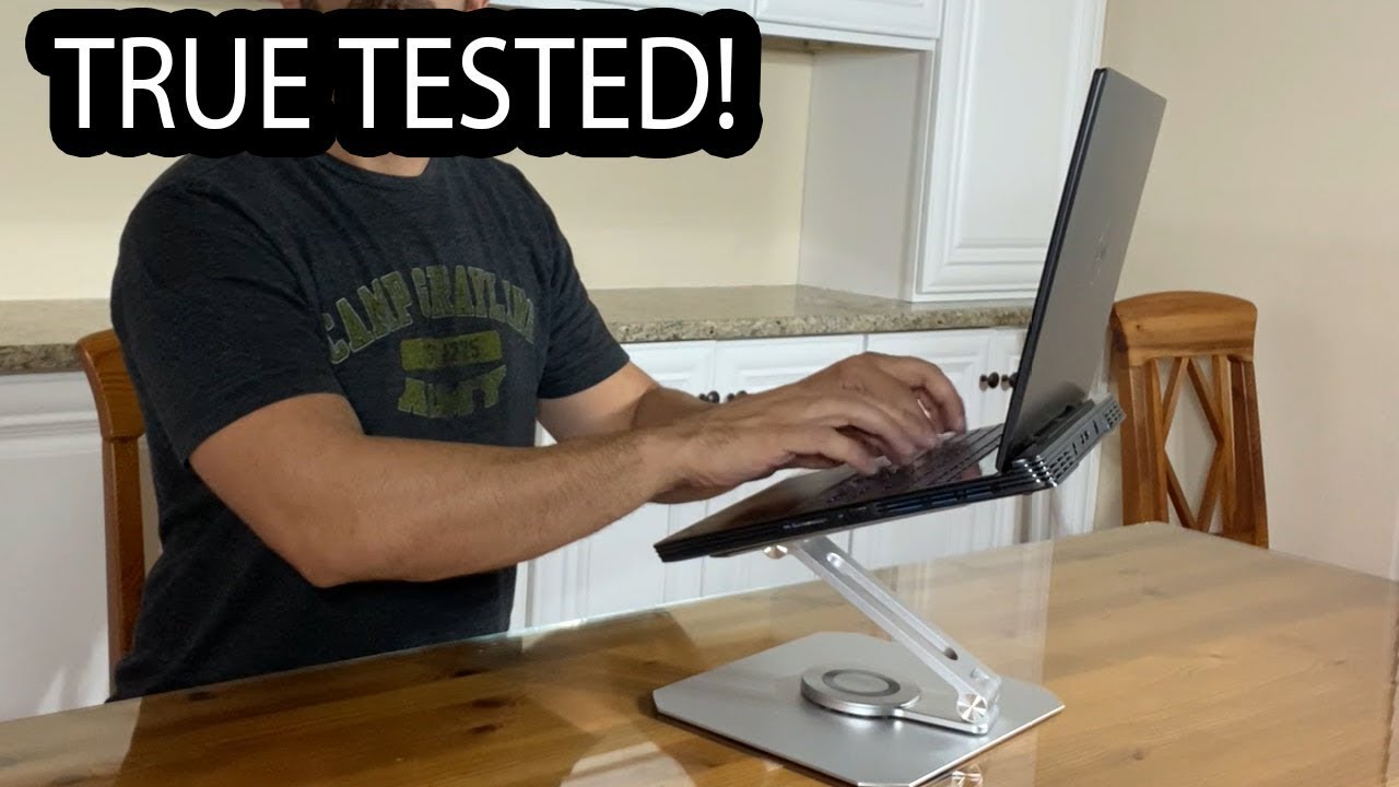Order today: Swivel Laptop Stand, YDAcces - YouTube