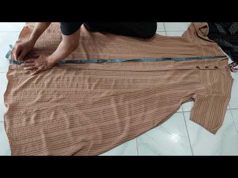 CARA CEPAT POTONG GAMIS INSTAN YG KEPANJANGAN@puttrabusana @ylputrafamily4001